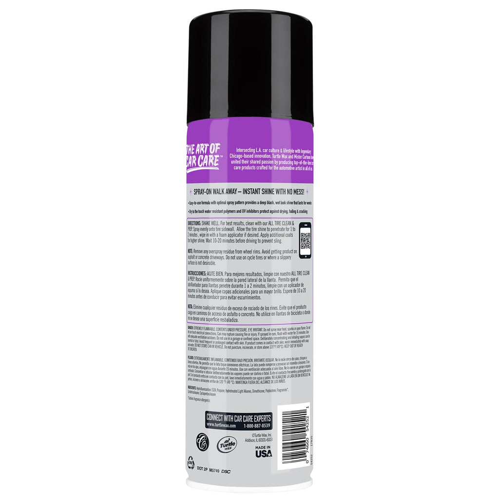 Tire Shine 14oz | Wheel & Tires | Turtle Wax x Mister Cartoon