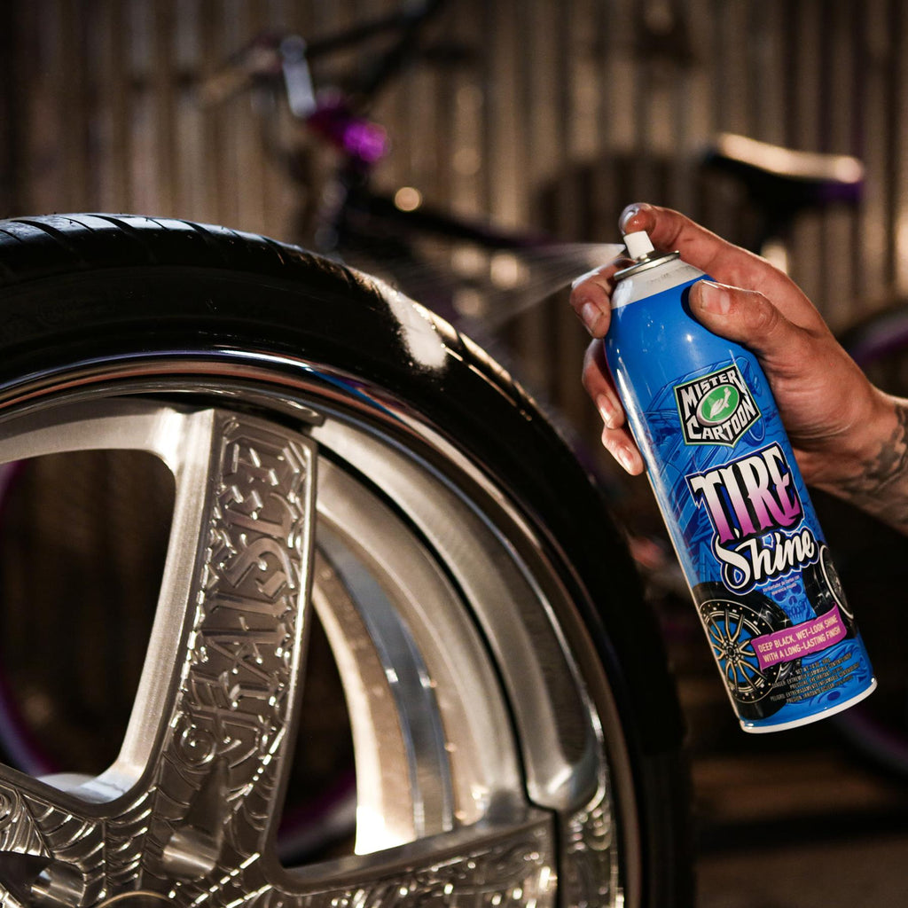 Tire Shine 14oz | Wheel & Tires | Turtle Wax x Mister Cartoon