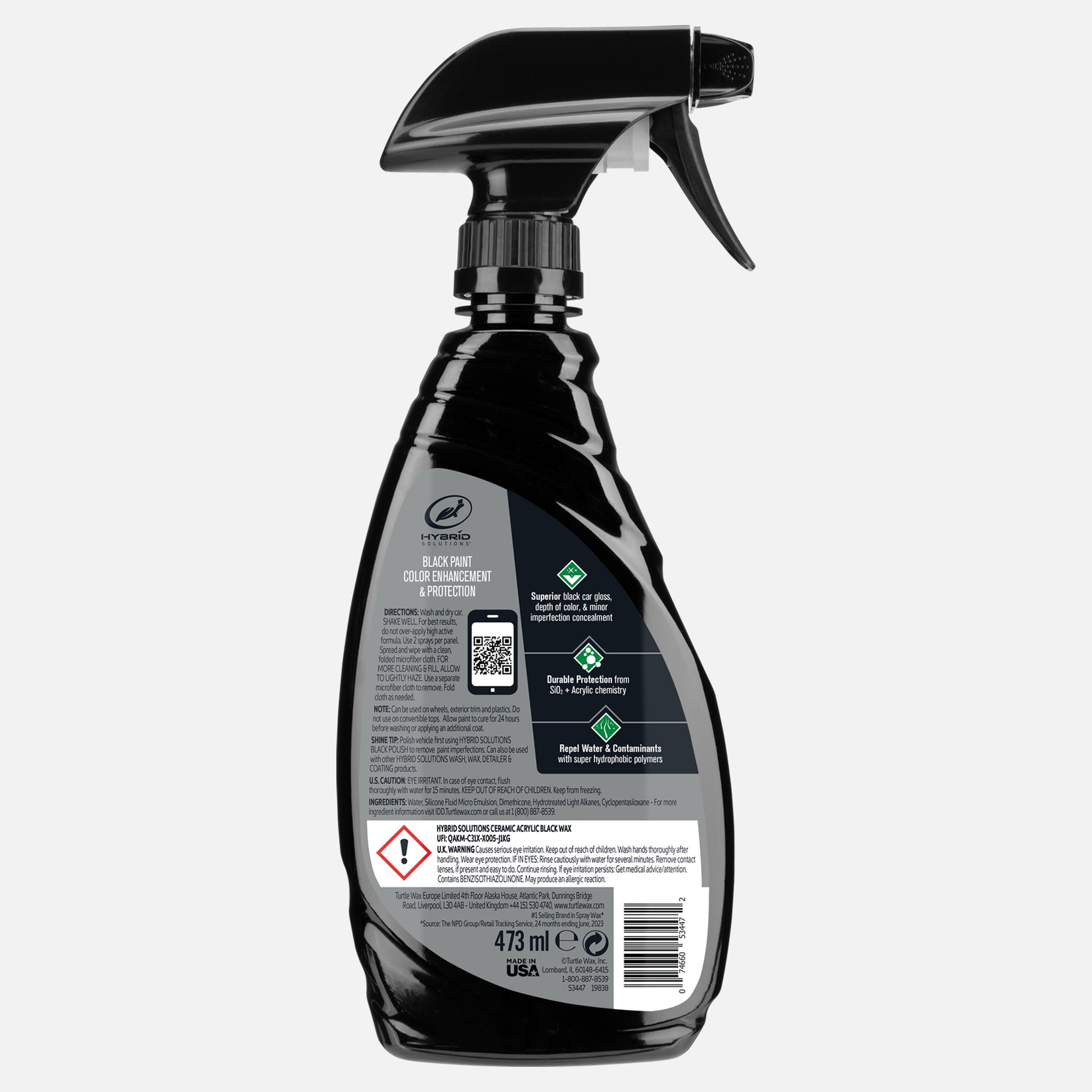Ceramic Black Car Wax | Spray Wax | Hybrid Solutions | Turtle Wax US Store