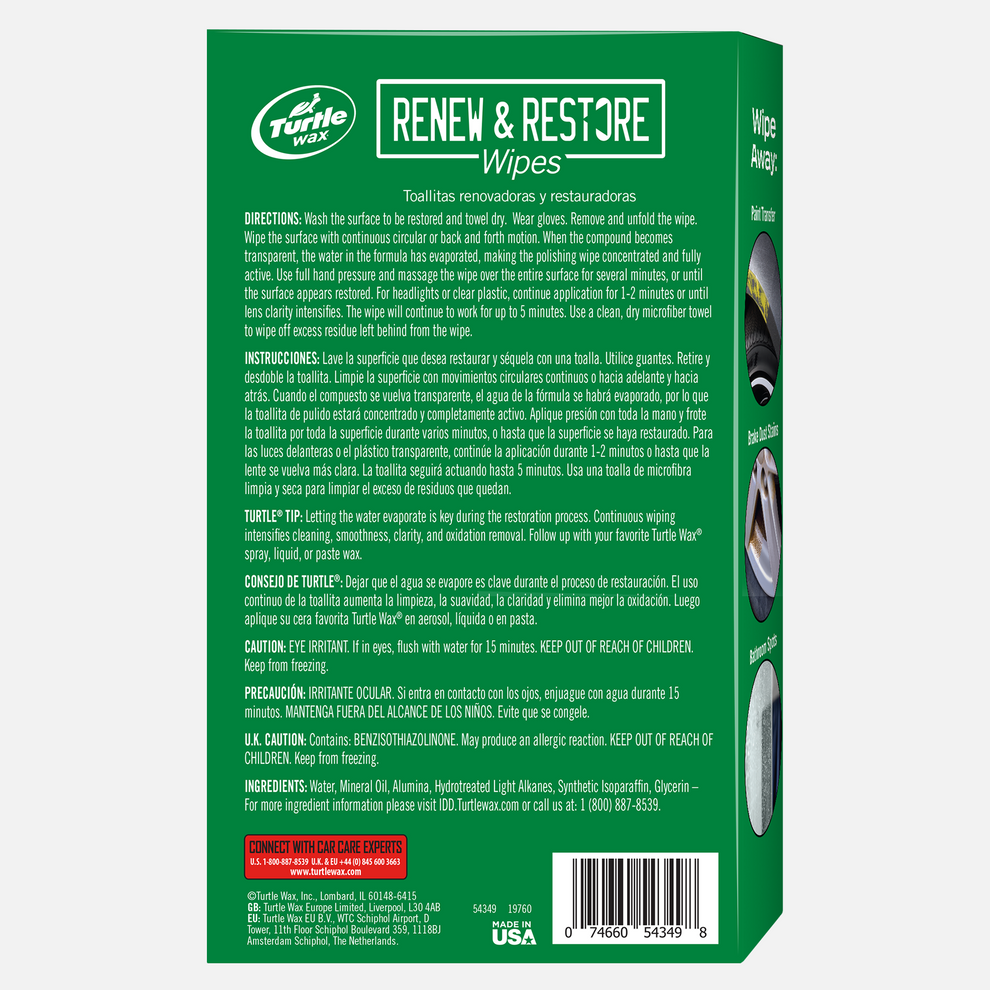 Renew & Restore Wipes | Turtle Wax US Store